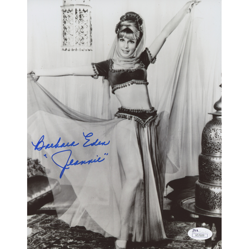 Barbara Eden Signed "I Dream of Jeannie" 8x10 Photo Inscribed "Jeannie ...