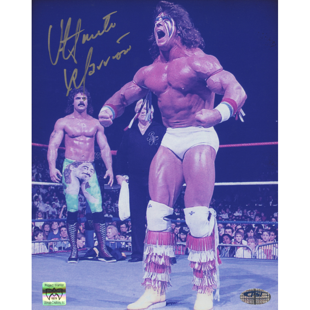 Ultimate Warrior Signed WWE 8x10 Photo (Ultimate Warrior Hologram ...