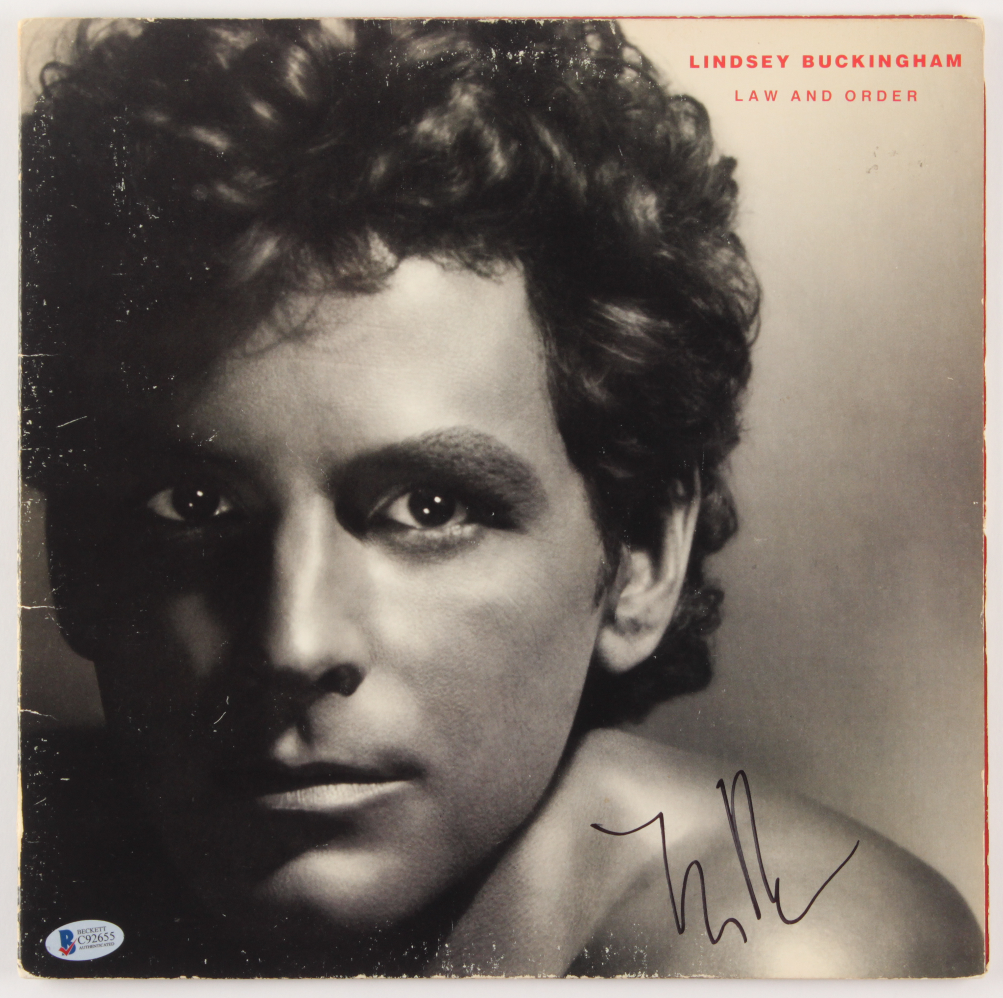 Lindsey Buckingham Signed "Law and Order" Vinyl Album Cover (Beckett ...
