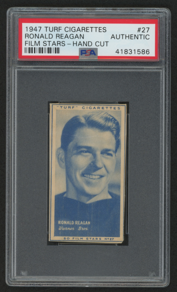1947 Turf Cigarettes #27 Ronald Reagan Notre Dame "The Gipper" Film ...