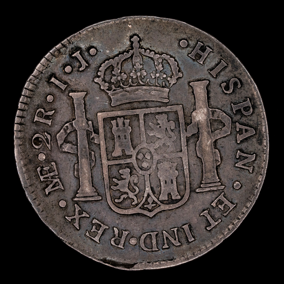 1790-IJ CAROLUS IV Peru Spanish Colonial Silver 2 Reales Coin ...