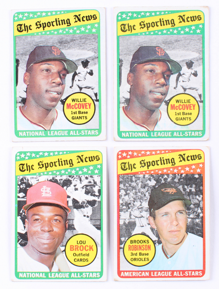 Lot of (4) 1969 Topps Baseball Cards with #421 Brooks Robinson All-Star ...