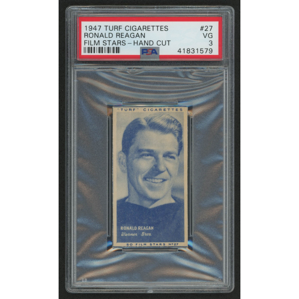 1947 Turf Cigarettes #27 Ronald Reagan Notre Dame "The Gipper" Film ...