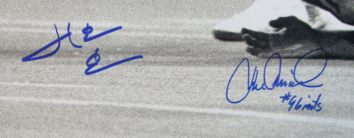 Herm Edwards & Joe Pisarcik Signed "Miracle at the Meadowlands" 16x20 ...