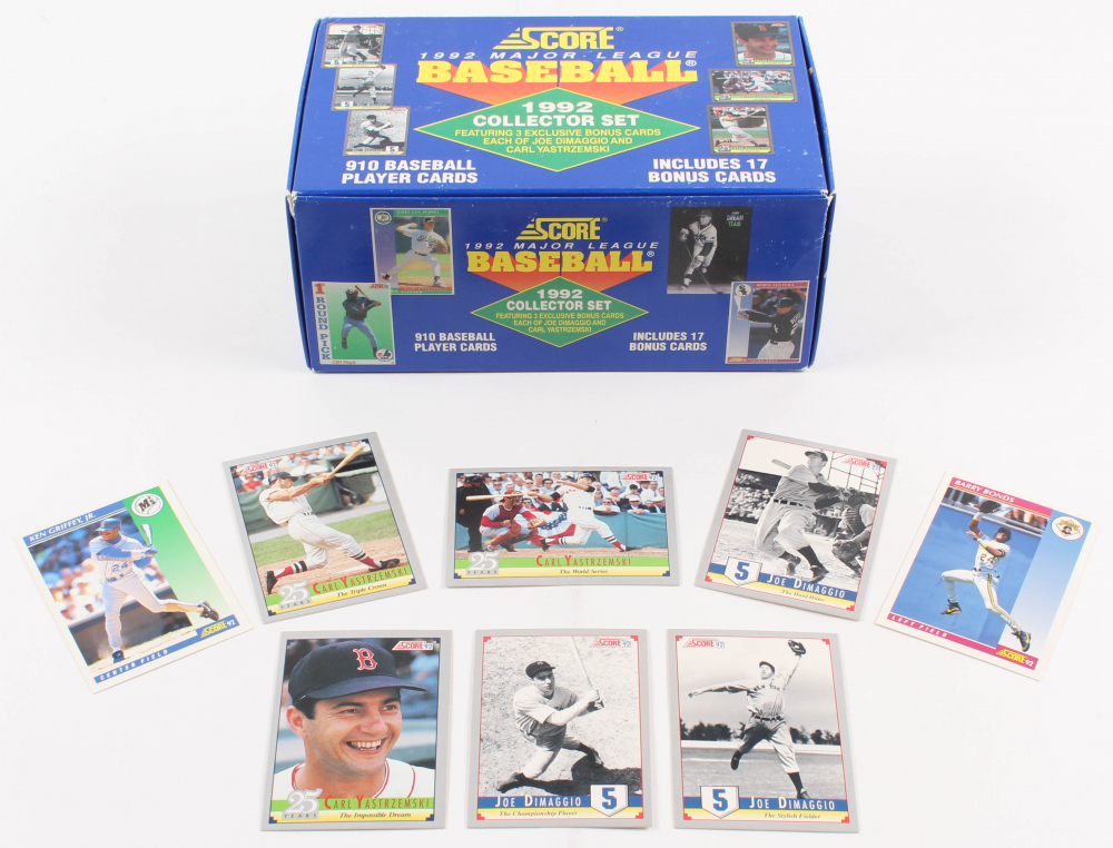1992 Score Complete Set of (910) Baseball Cards With Barry Bonds, Ken ...