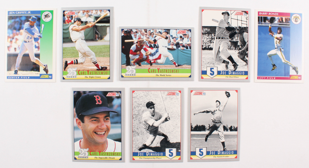 1992 Score Complete Set of (910) Baseball Cards With Barry Bonds, Ken ...