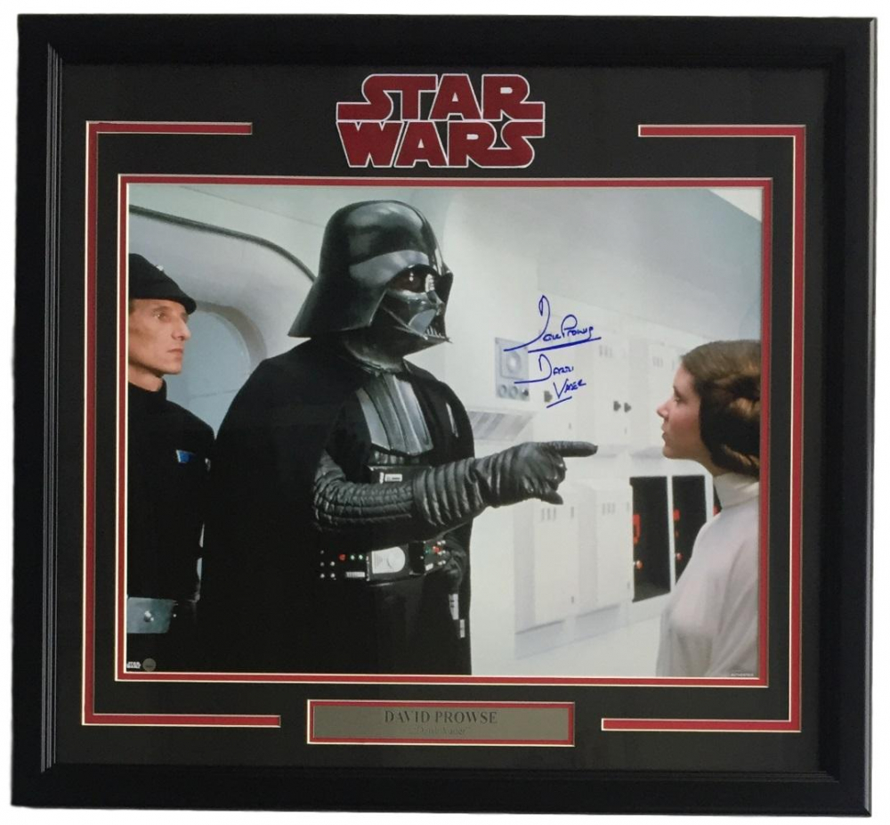 Dave Prowse Signed "Star Wars: A New Hope" 22x27 Custom Framed Photo ...