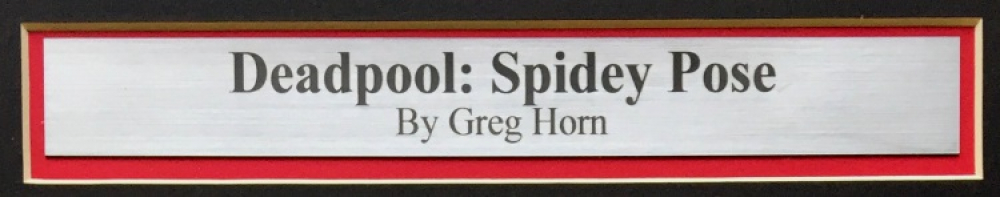Greg Horn Signed "Deadpool: Spidey Pose" 17x25 Custom Framed Lithograph ...