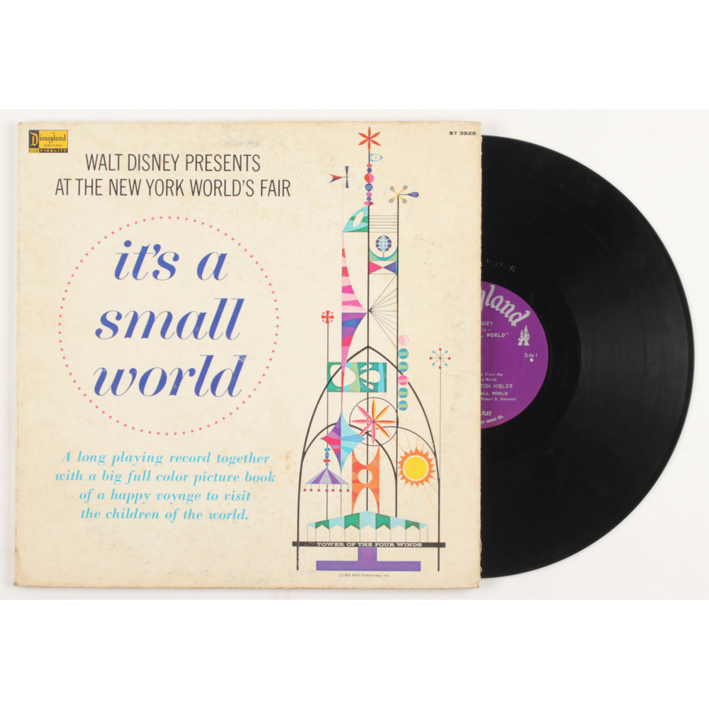 Vintage 1964 Walt Disney "It's a Small World" Vinyl Record Album With ...