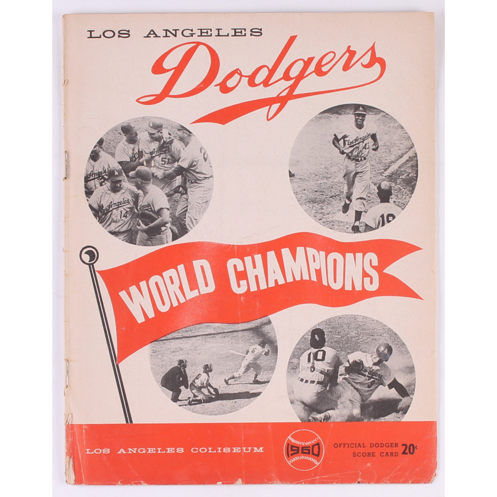 Vintage 1960 Los Angeles Dodgers Scorecard Program | Pristine Auction