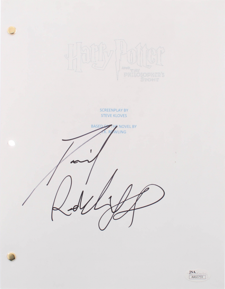 Daniel Radcliffe Signed "Harry Potter and the Philosopher's Stone ...