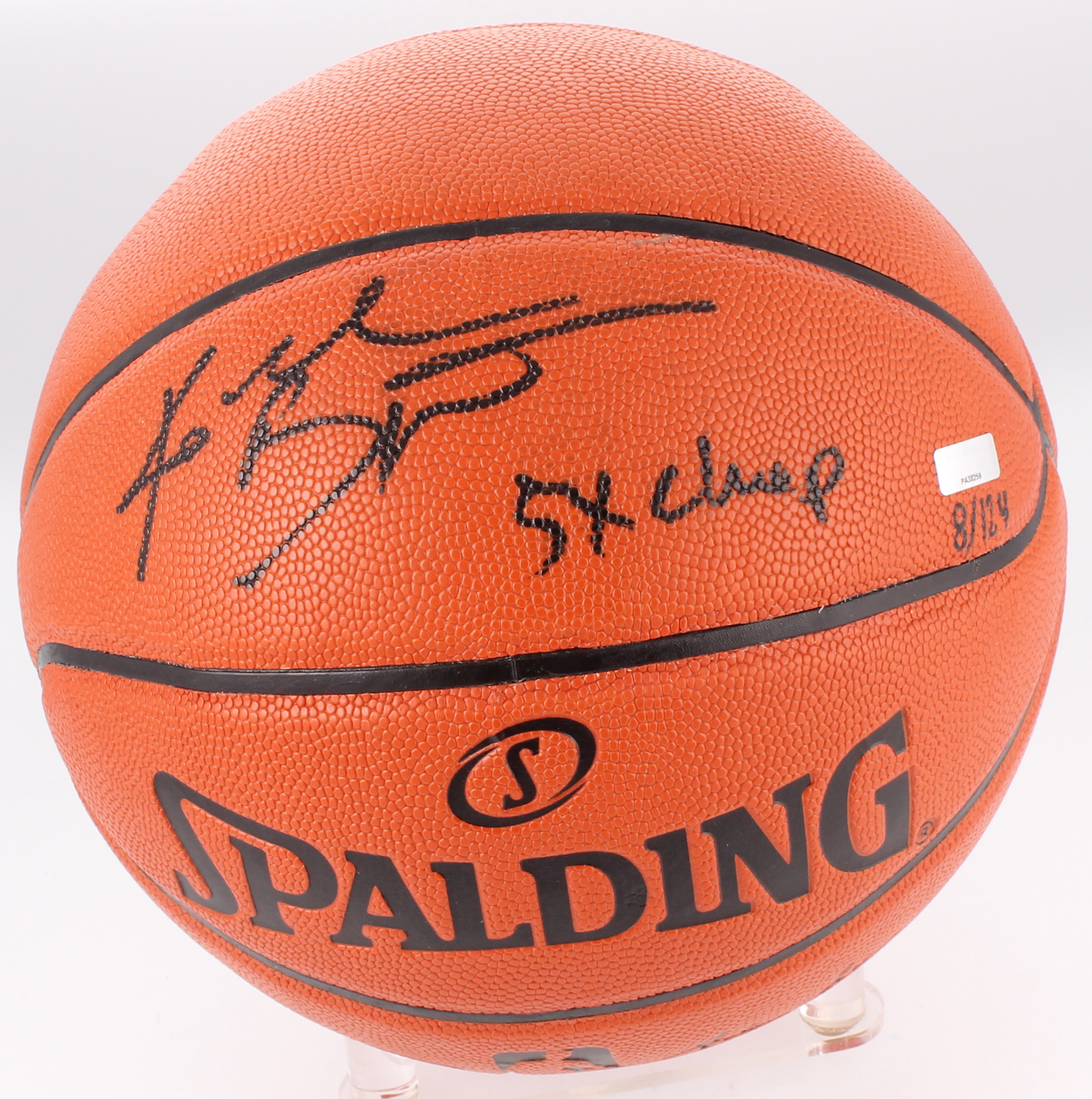Kobe Bryant Signed LE NBA Game Ball Series Basketball Inscribed "5x ...