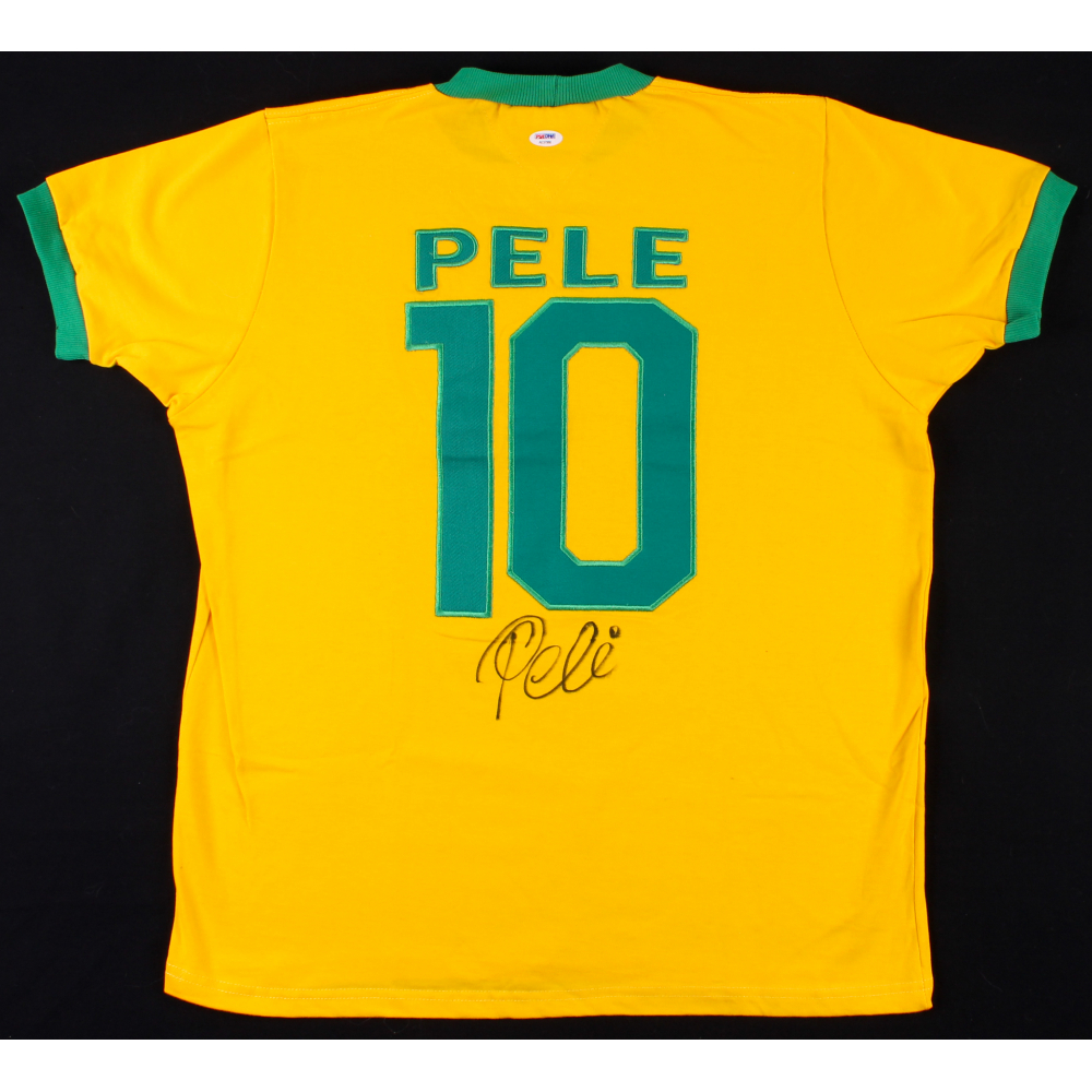 Pele Signed Brazil Jersey (PSA COA) | Pristine Auction