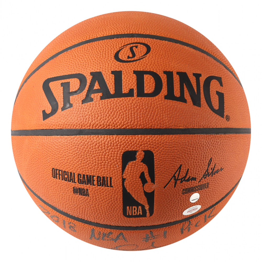 Deandre Ayton Signed LE Official NBA Game Ball Inscribed "2018 NBA #1 ...