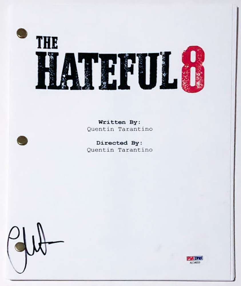 Channing Tatum Signed "The Hateful Eight" Full Movie Script (PSA COA ...
