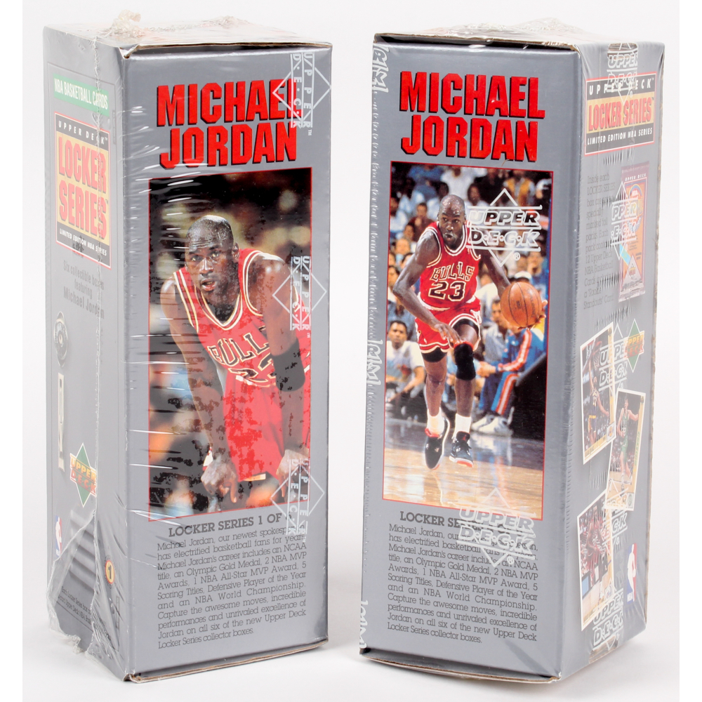 Lot of (2) 1991 Upper Deck NBA Michael Jordan Locker Series Unopened ...