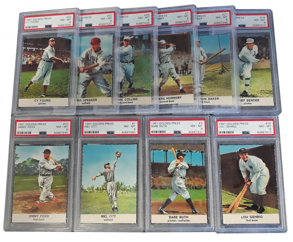 1961 “Golden Hall of Fame” PSA Graded Complete Set Break! Including PSA 9’s! | Pristine Auction