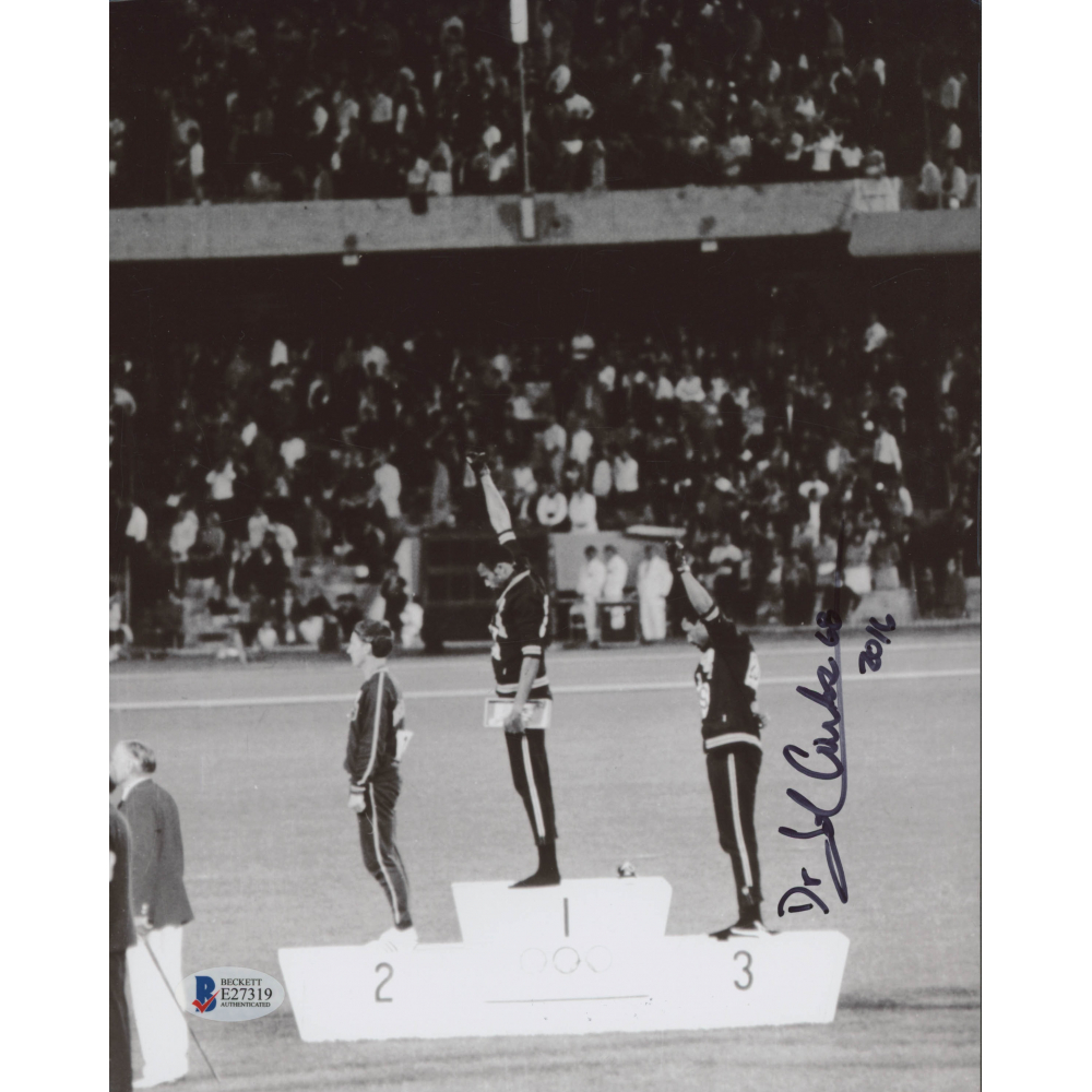 John Carlos Signed Team USA 8x10 Photo (Beckett COA) | Pristine Auction
