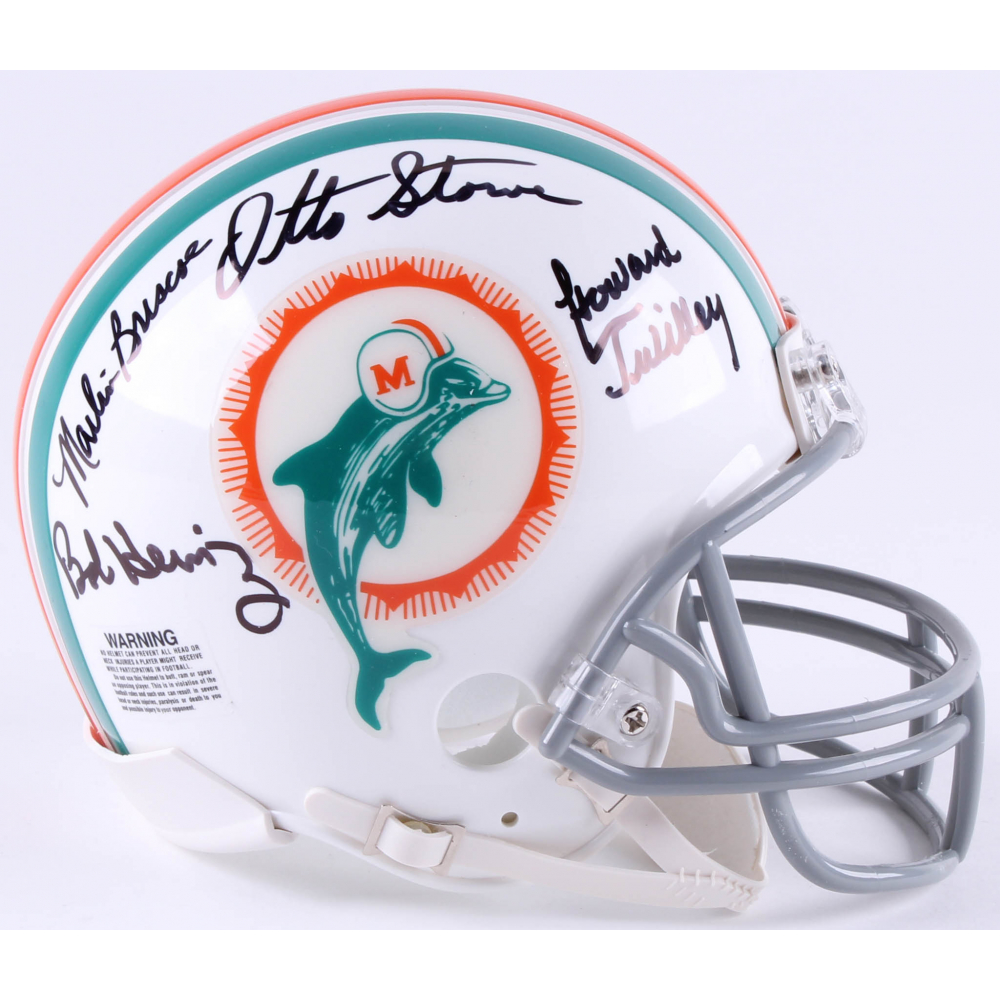 1972 Dolphins Mini-Helmet Signed by (7) with Marv Fleming, Bob Heinz ...