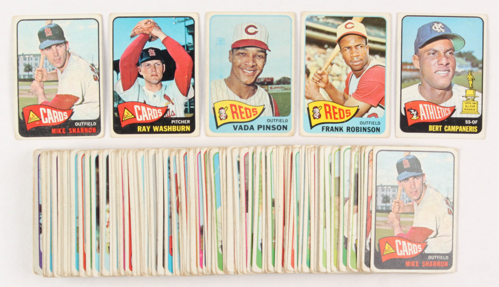 Lot of (123) 1965 Topps Baseball Cards with #43 Mike Shannon, #467 Ray ...