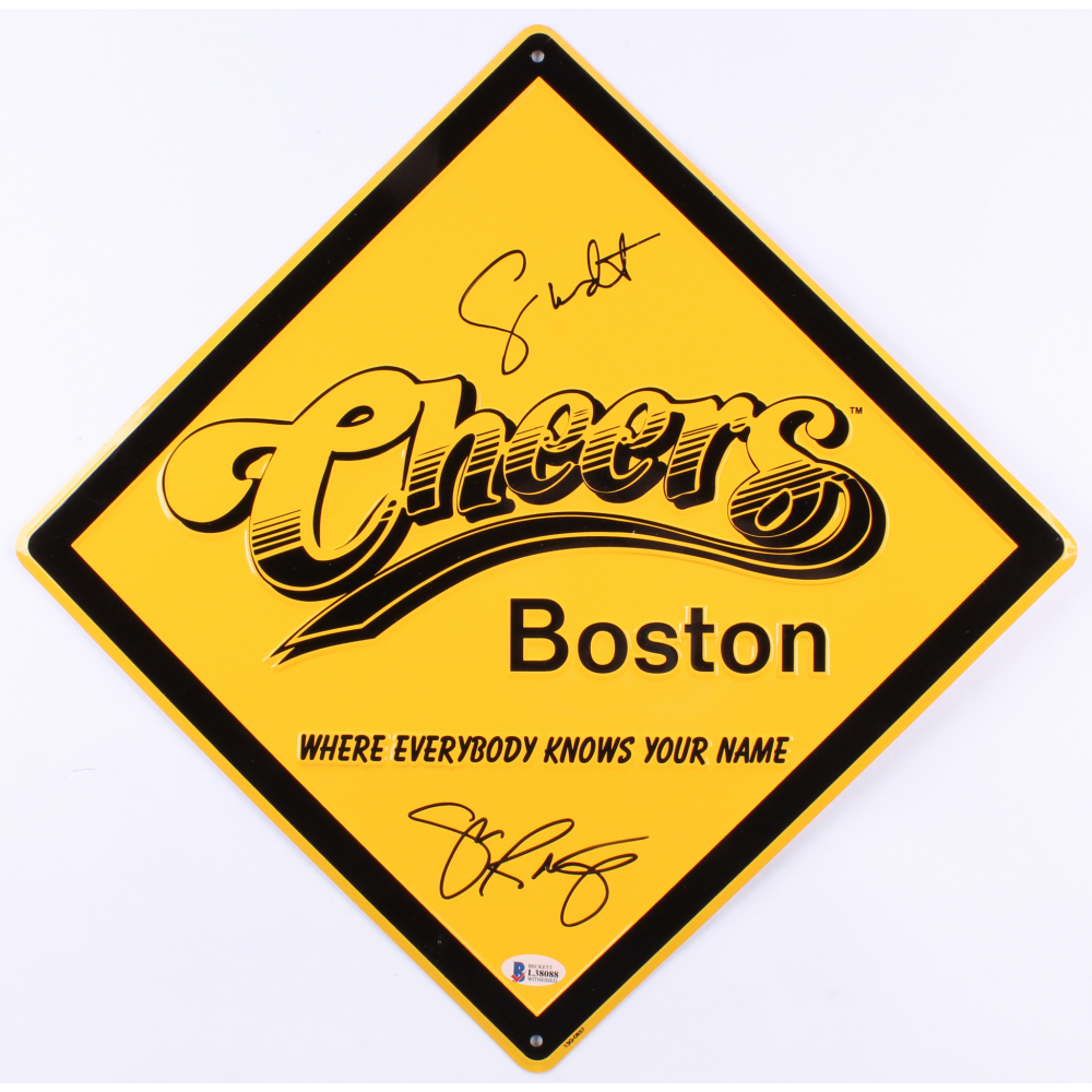 George Wendt & John Ratzenberger Signed "Cheers" 12x12 Street Sign ...