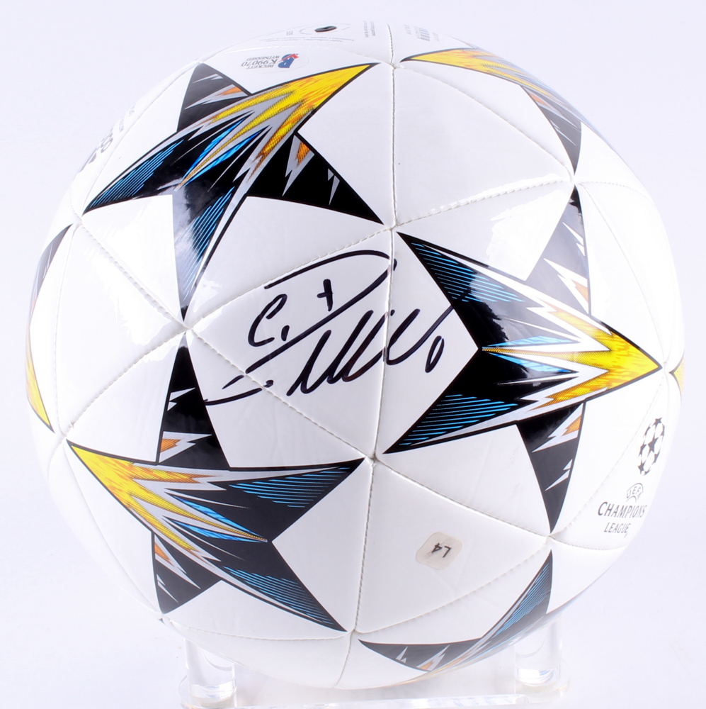 Cristiano Ronaldo Signed 2018 Champions League Final Soccer Ball ...