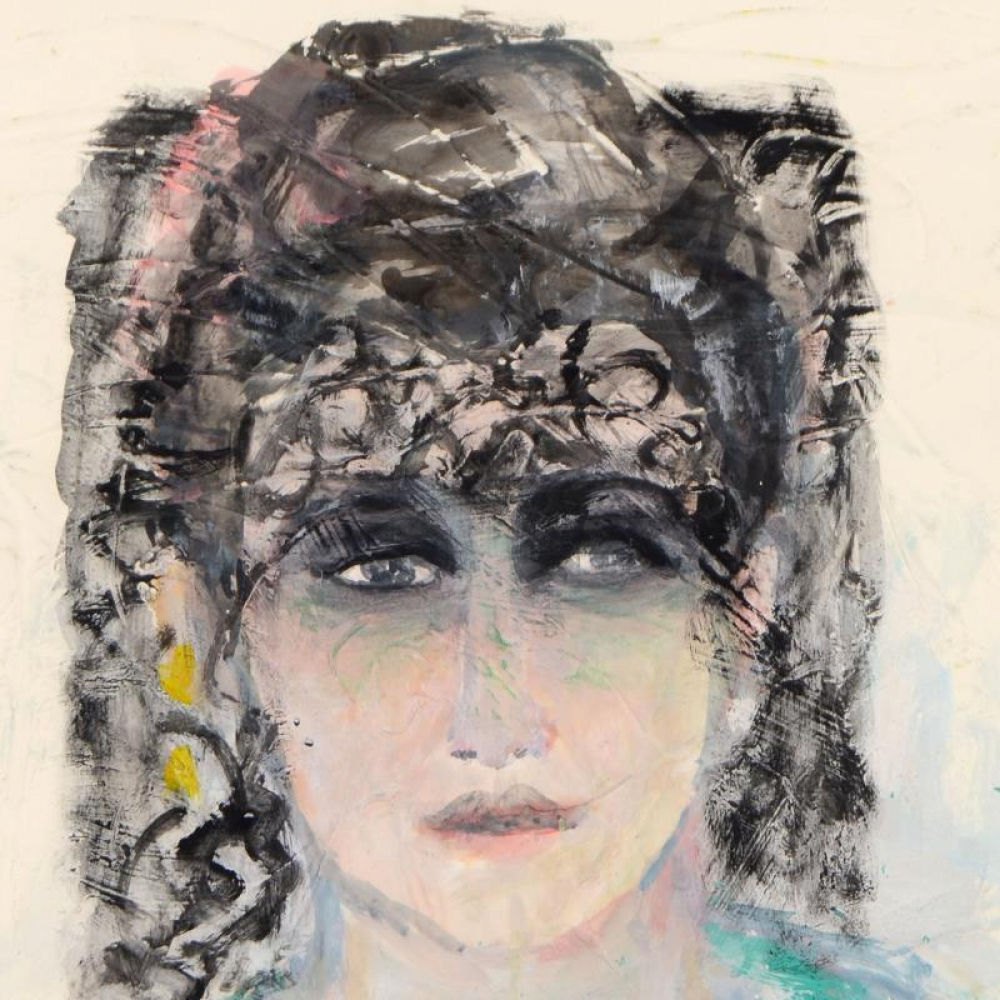 Judith Bledsoe Signed "Anamaria" 18x22 Custom Framed Original Acrylic ...