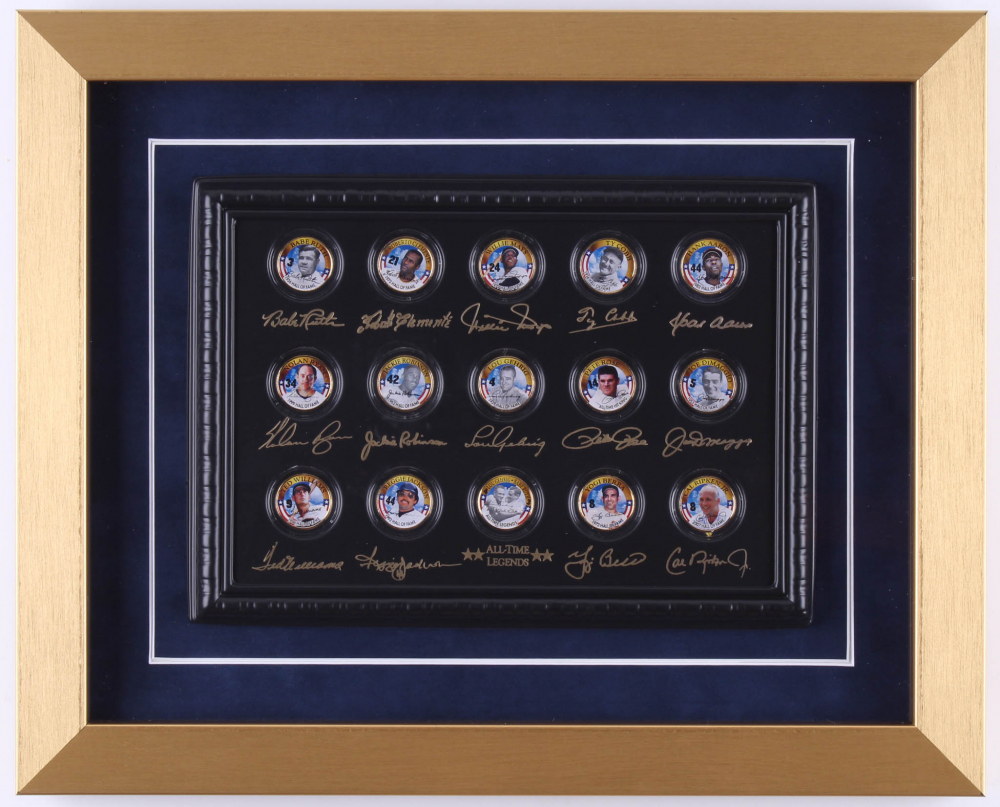 Baseball Hall of Famers 24K Gold Plated & Colorized State Quarters ...