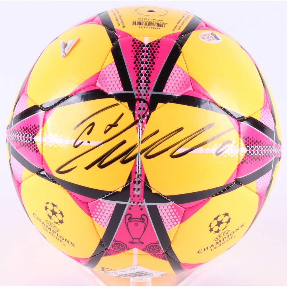 Cristiano Ronaldo Signed 2016 Champions League Final Soccer Ball ...