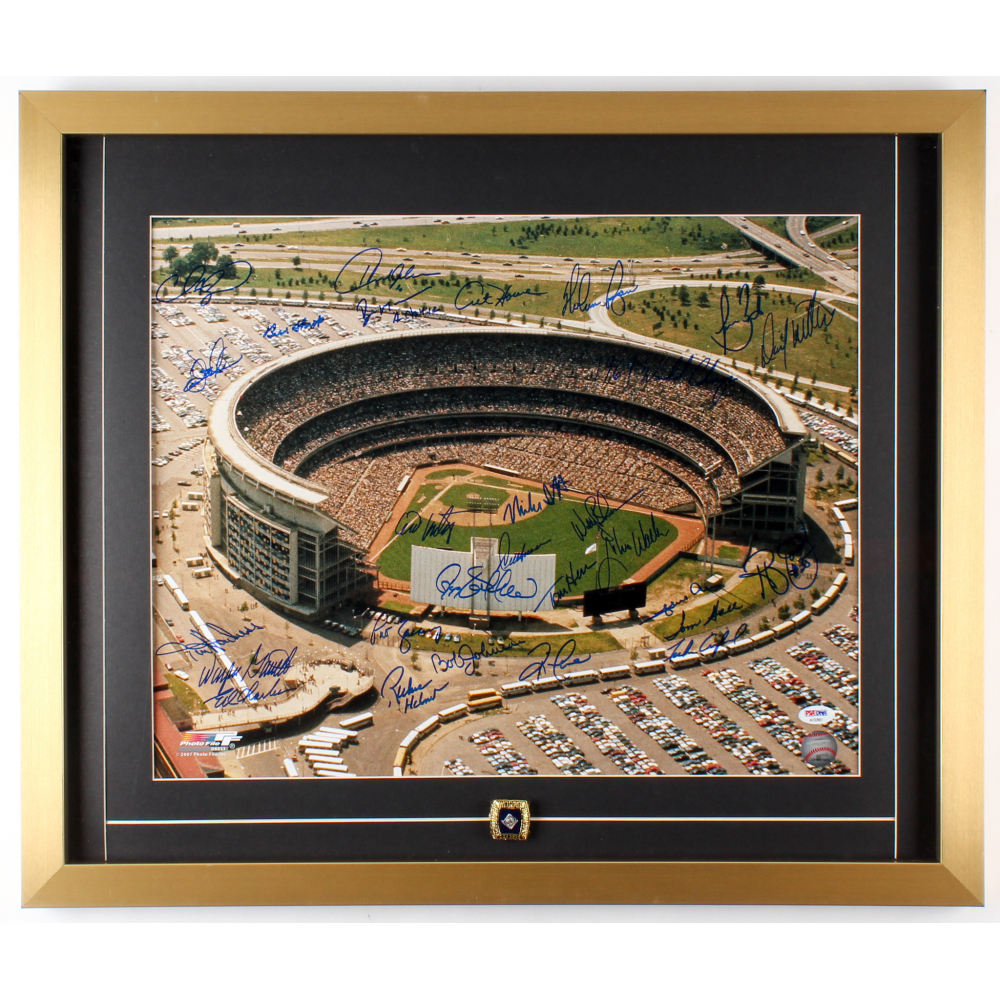 1969 New York Mets Team-Signed (28) 22x26 Custom Framed Photo Display ...