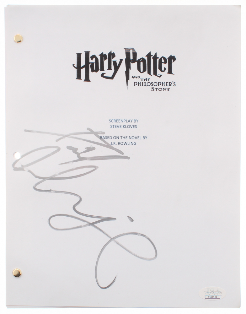 Daniel Radcliffe Signed "Harry Potter and the Philosopher's Stone" Full ...