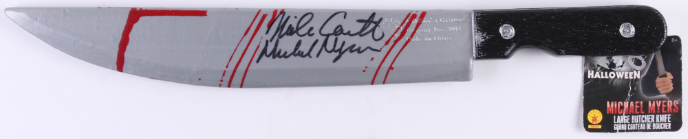 Nick Castle Signed "Halloween" Replica Butcher Knife Inscribed "Michael ...