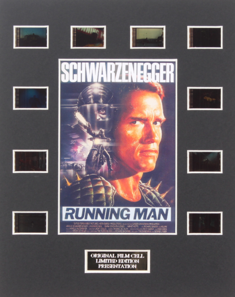 "The Running Man" Limited Edition Original Film/Movie Cell Display ...