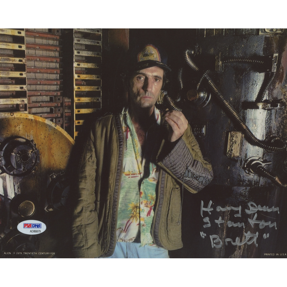 Harry Dean Stanton Signed "Alien" 8x10 Photo Inscribed "Brett" (PSA COA ...