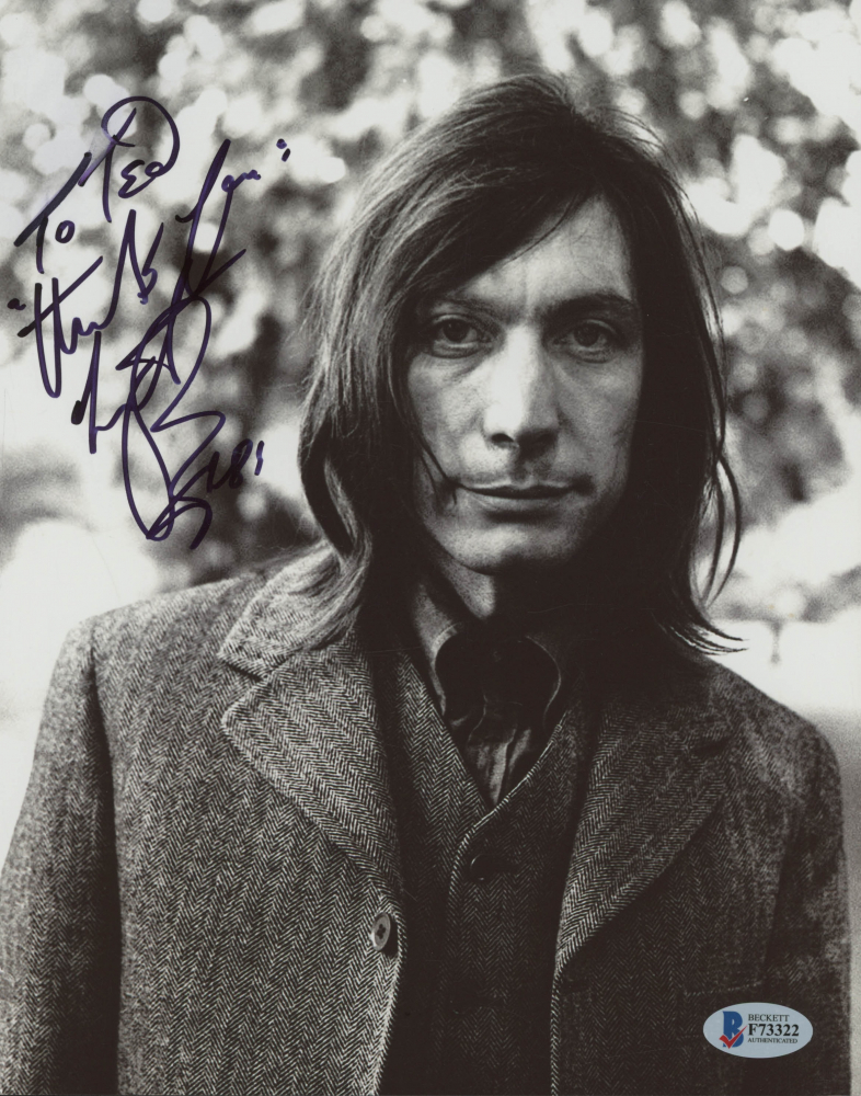 Charlie Watts Signed 8x10 Photo Inscribed "Thank You" (Beckett COA ...