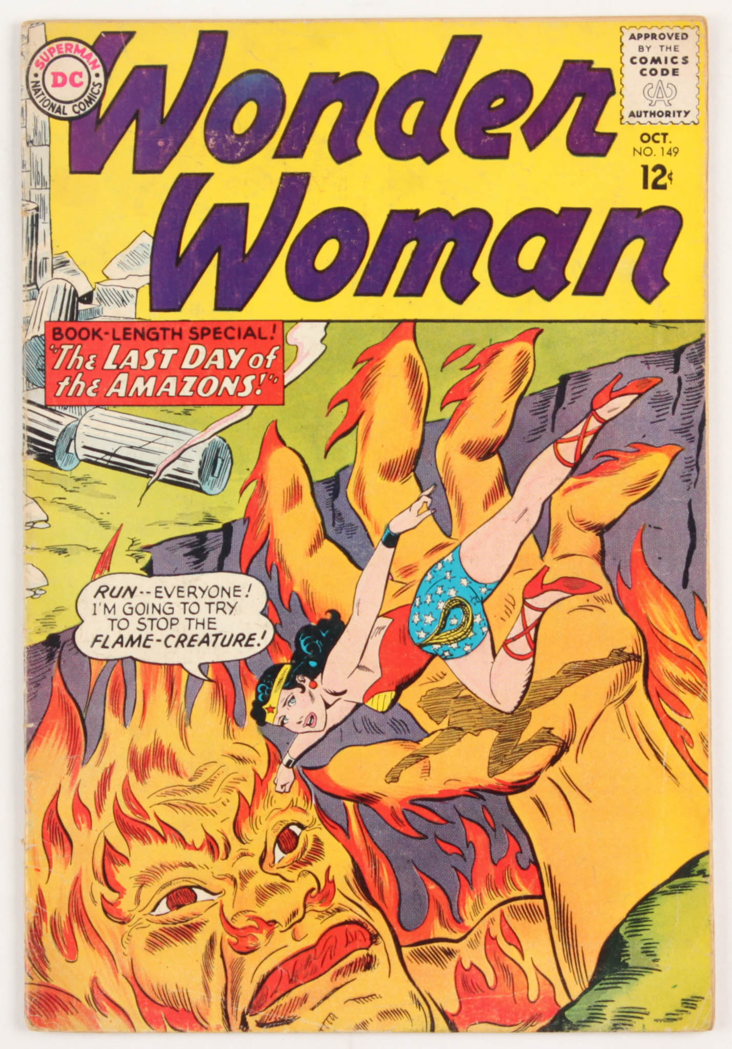 1964 "Wonder Woman" Issue #149 DC Comic Book | Pristine Auction