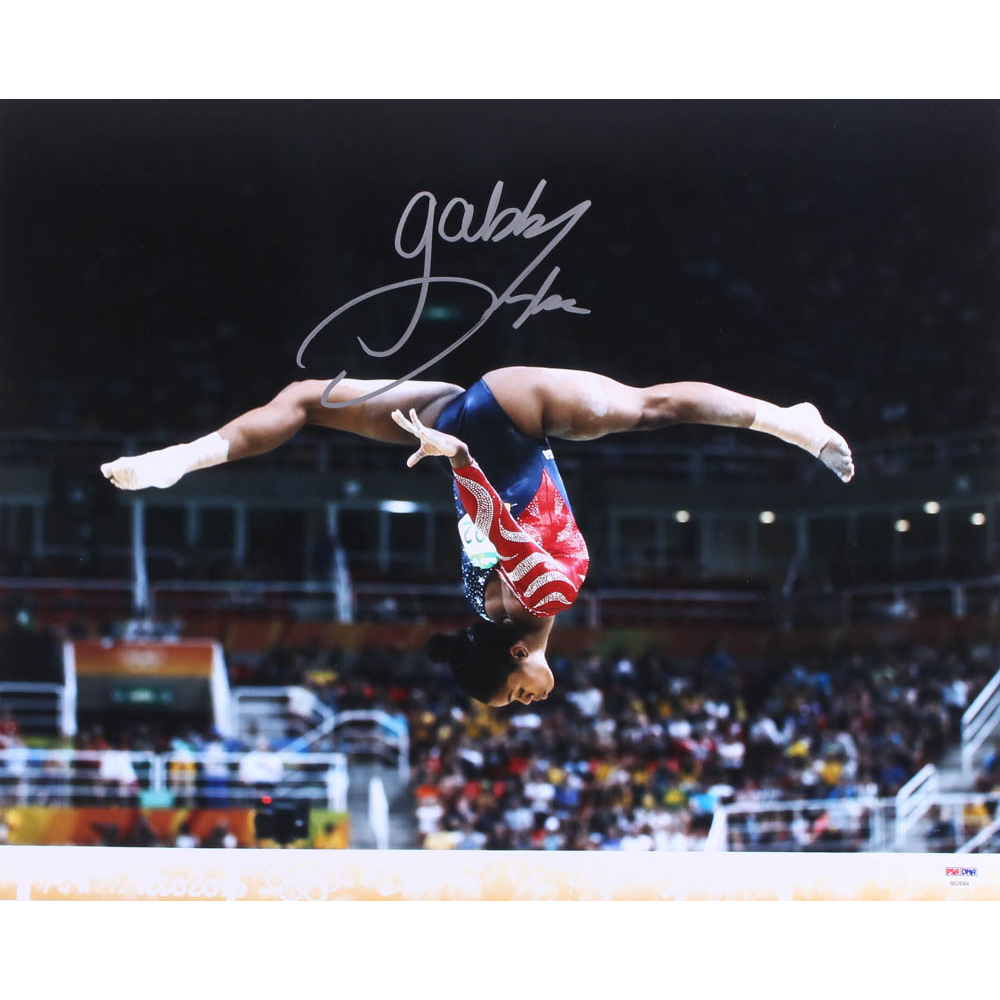 Gabby Douglas Signed Rio 2016 Olympics 16x20 Photo (PSA COA) | Pristine ...