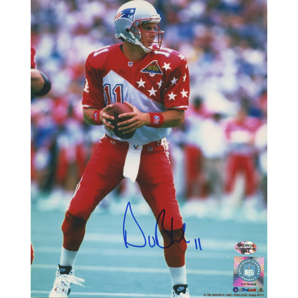 Drew Bledsoe Signed Patriots NFL Pro Bowl 8x10 Photo (Gridiron ...