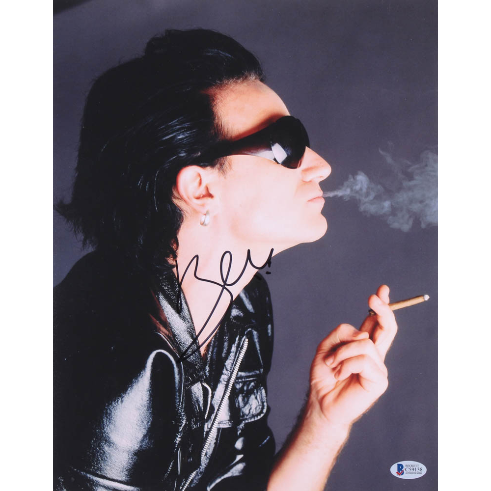 Bono Signed "Saint and Sinner" 11x14 Photo (Beckett COA) | Pristine Auction