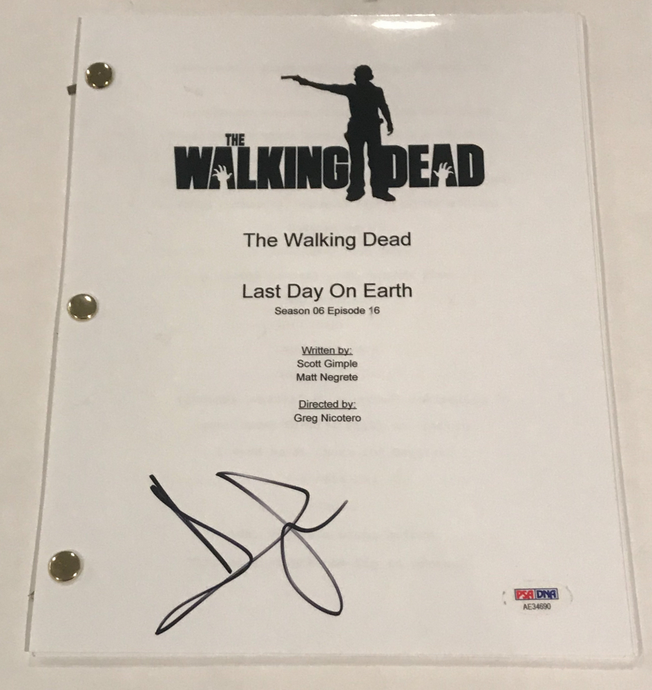 Andrew Lincoln Signed "The Walking Dead" Episode Full Script (PSA COA ...