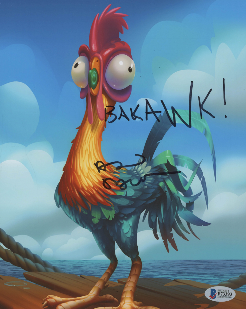 Alan Tudyk Signed "Moana" 8x10 Photo Inscribed "Bakawk!" (Beckett COA ...