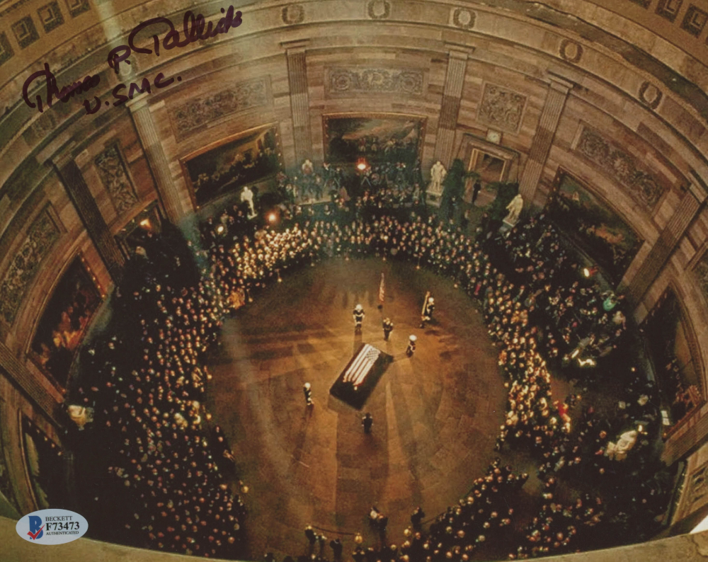 Tom Tallick Signed 8x10 Photo Inscribed "U.S.M.C." (Beckett COA ...