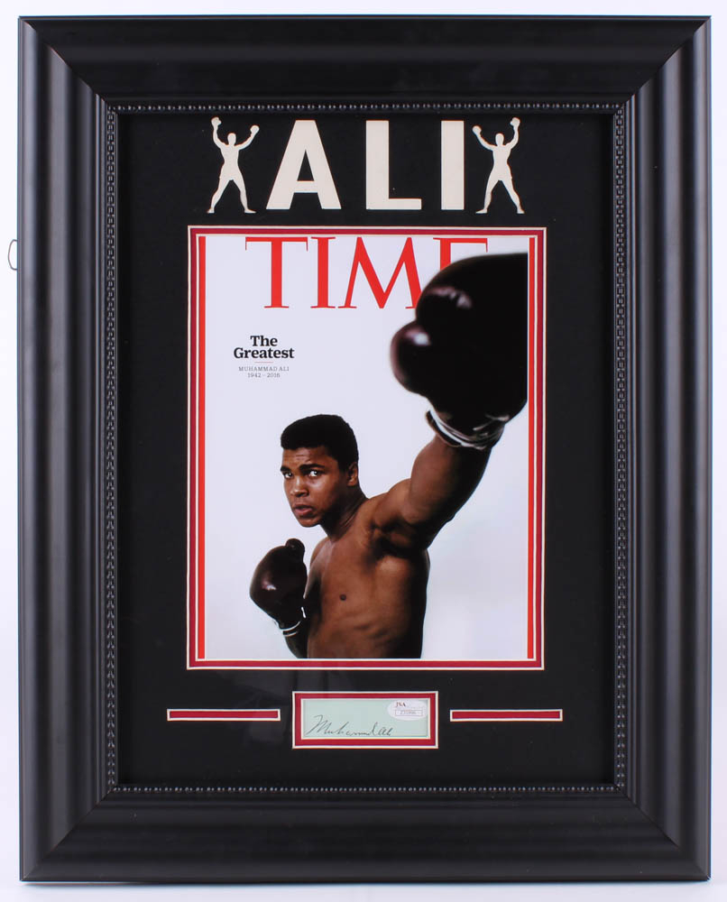 Muhammad Ali Signed 16x20 Custom Framed Cut Display (JSA LOA ...