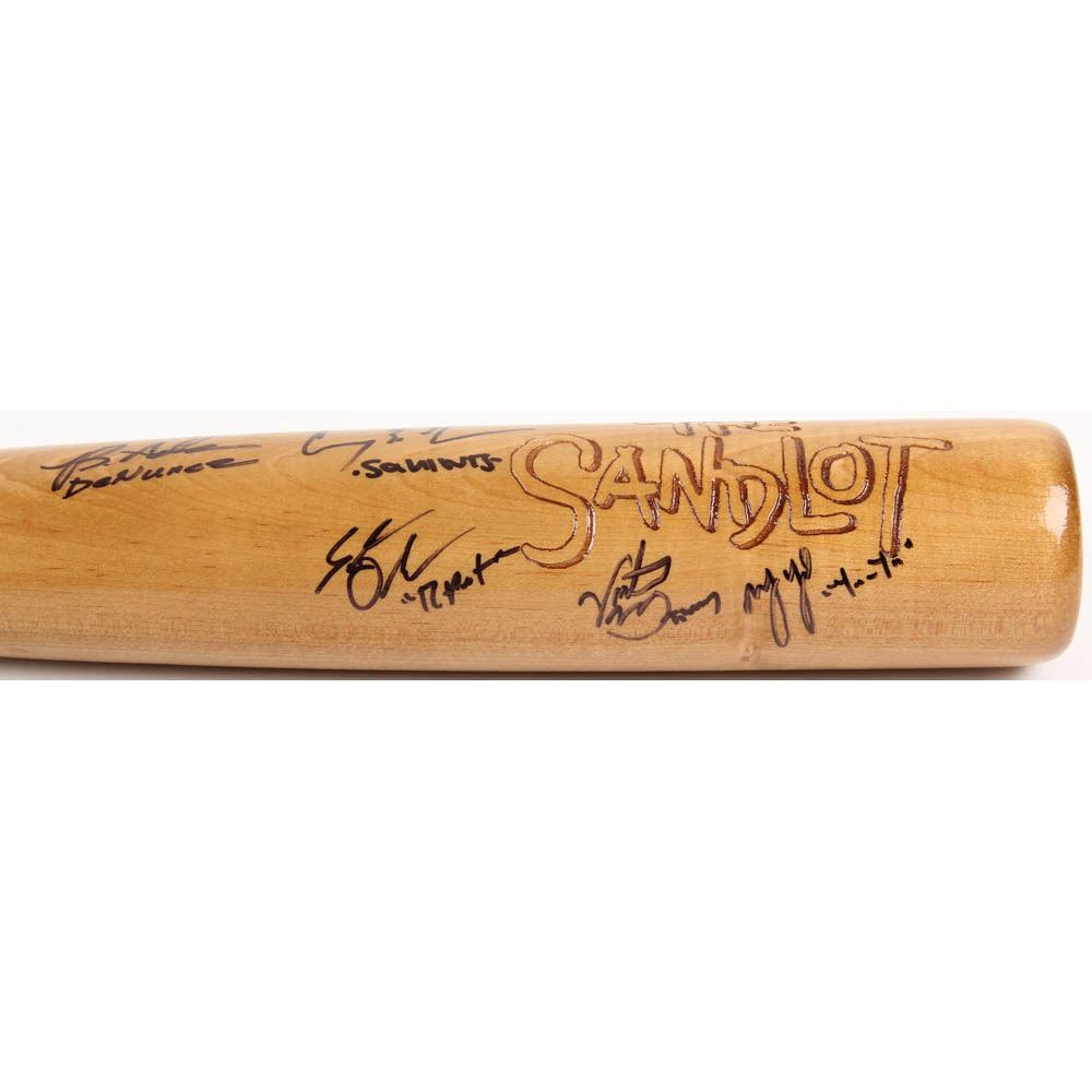 "The Sandlot" Young Bat Company Baseball bat signed by (6) with Tom ...