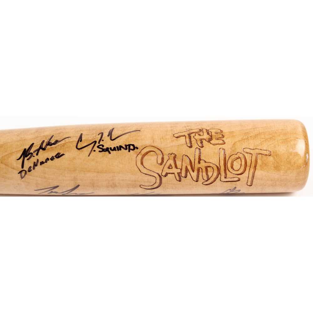 "The Sandlot" Young Bat Company Baseball bat signed by (6) with Tom ...