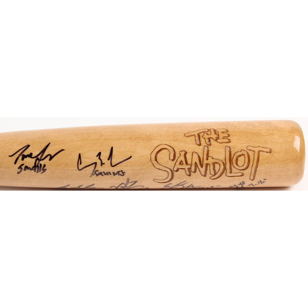 "The Sandlot" Young Bat Company Baseball bat signed by (6) with Tom ...