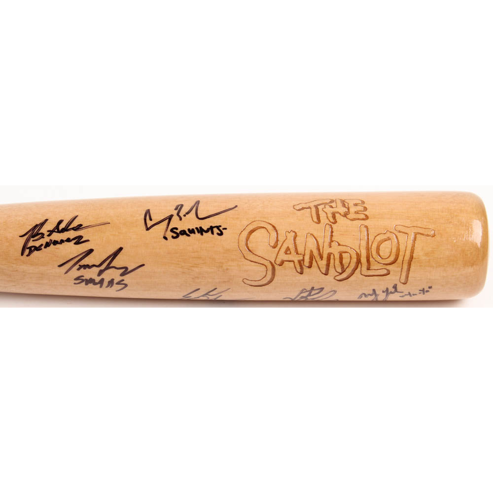 "The Sandlot" Young Bat Company Baseball bat signed by (6) with Tom ...