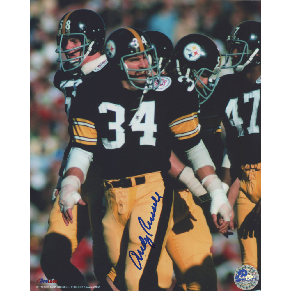 Andy Russell Signed Steelers 8x10 Photo (Pro Player Hologram ...