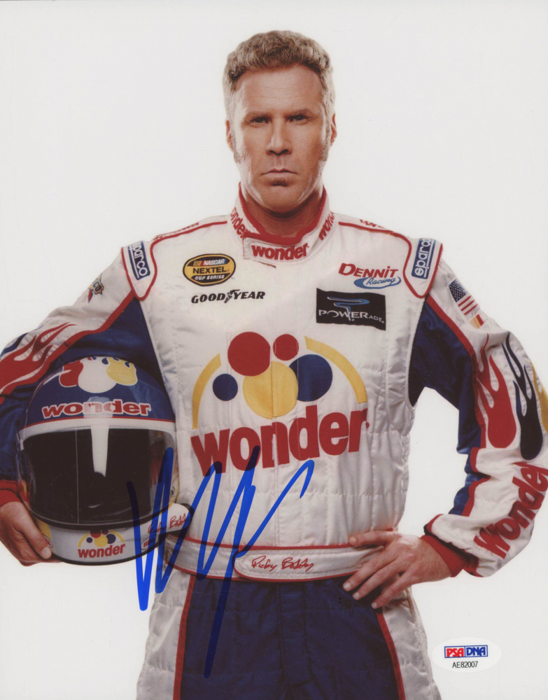 Will Ferrell Signed Talladega Nights The Ballad Of Ricky Bobby 8x10 Photo Psa Coa