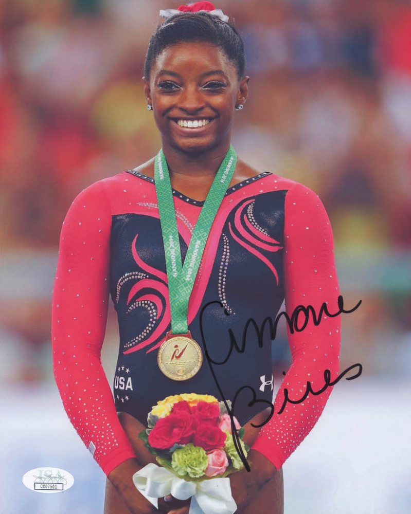 Simone Biles Signed Team USA 8x10 Photo (JSA COA) | Pristine Auction